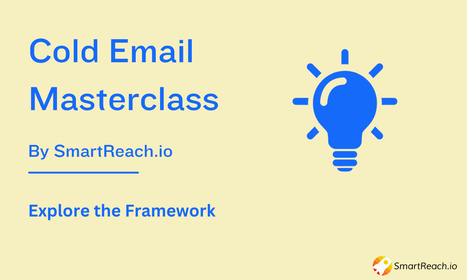Cold Email Masterclass by SmartReach.io