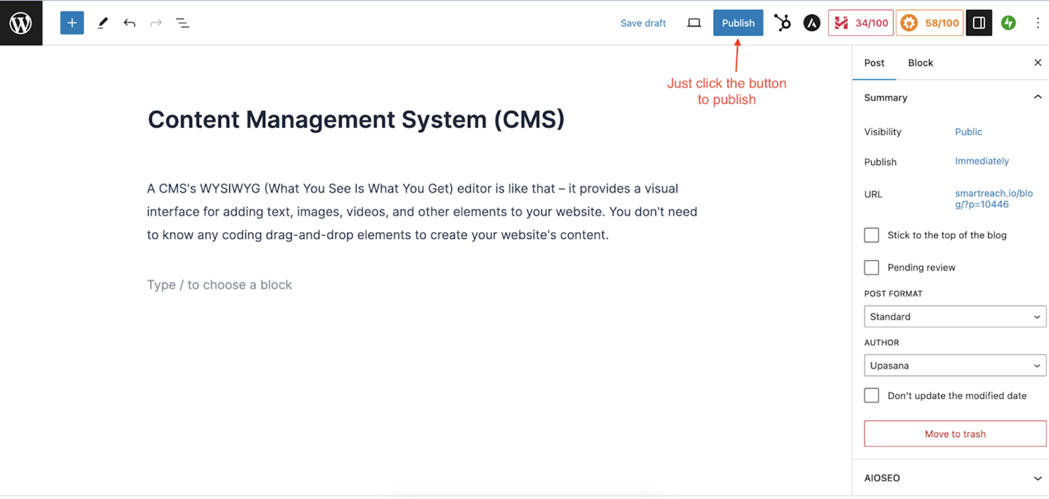 Content Management System(CMS) | SmartReach.io Sales Blog