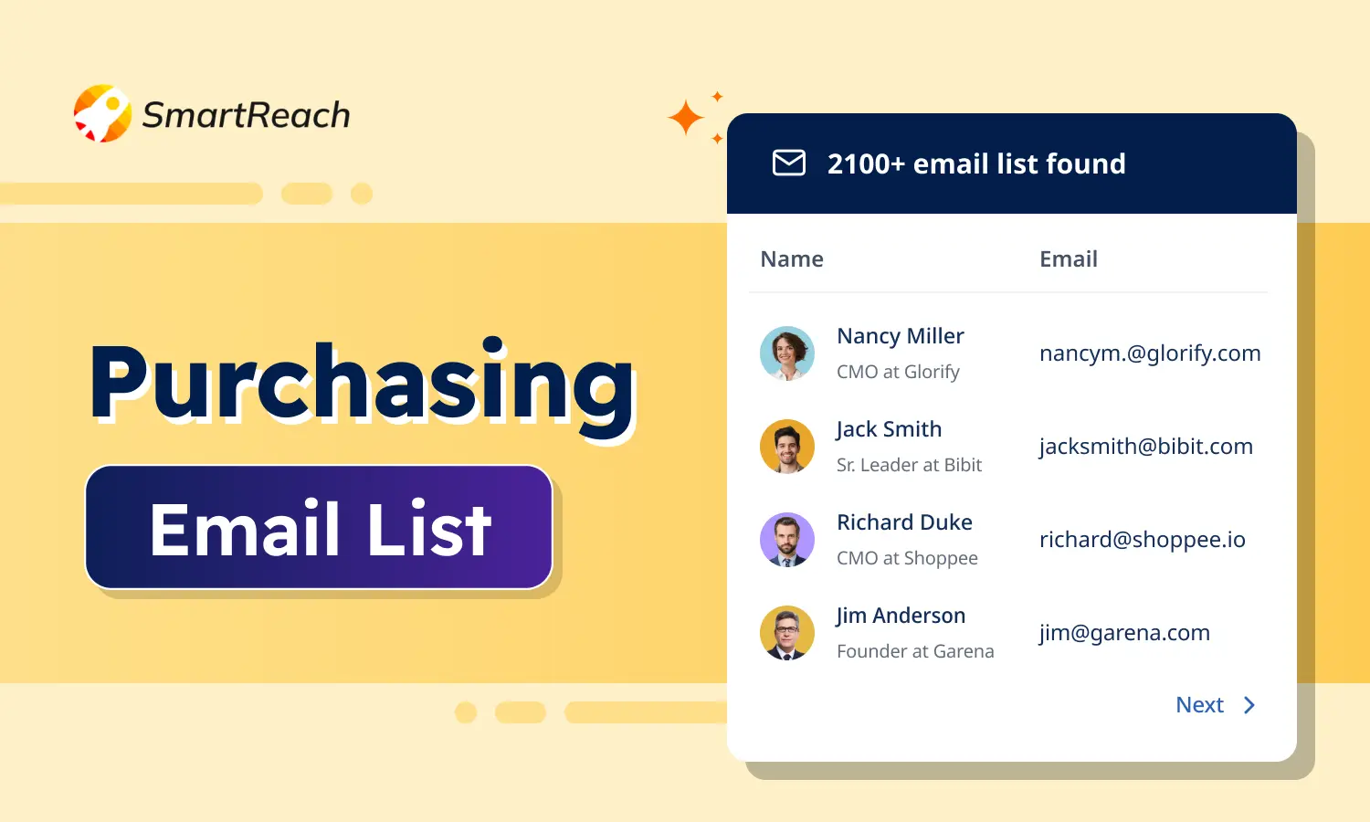 购买邮件列表的5大平台：验证联系人
