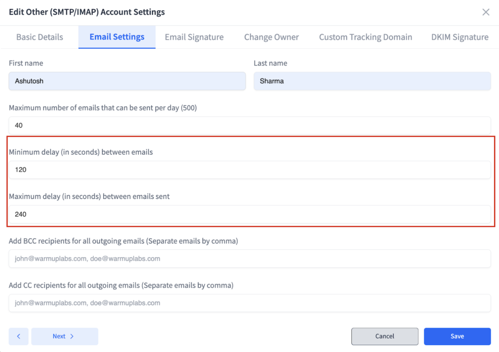 SmartReach.io Suite of Features for Email Deliverability